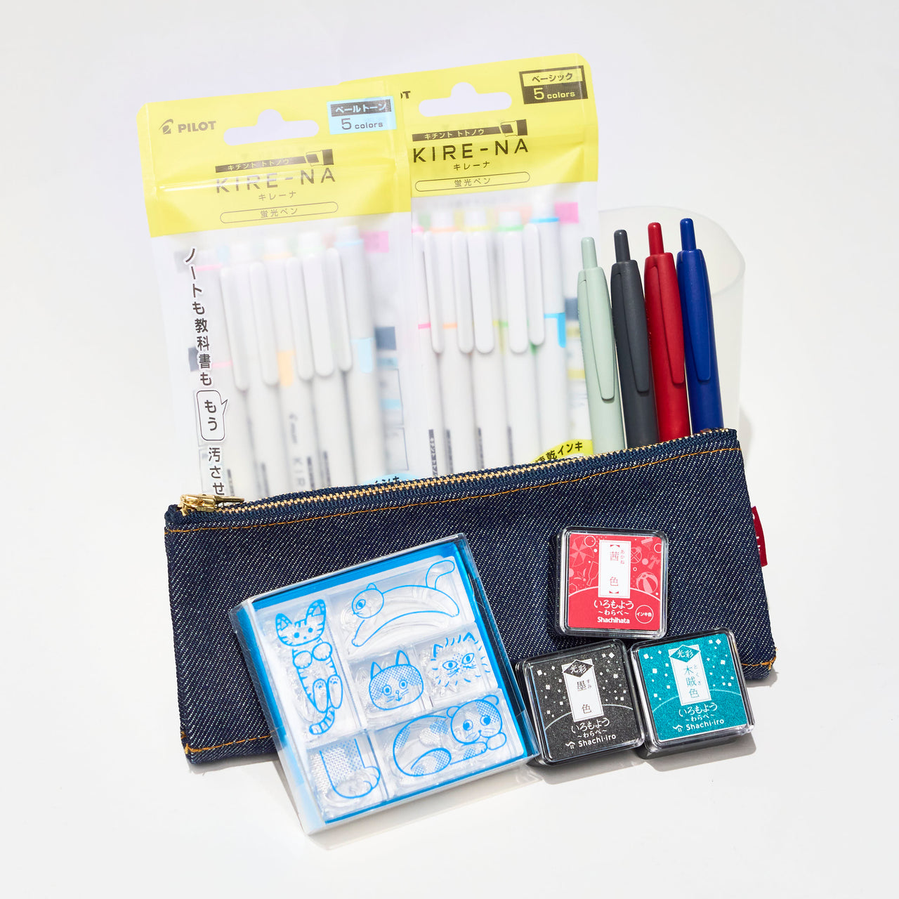 KIRE-NA Highlighter 5 Color Set / Pilot – bungu