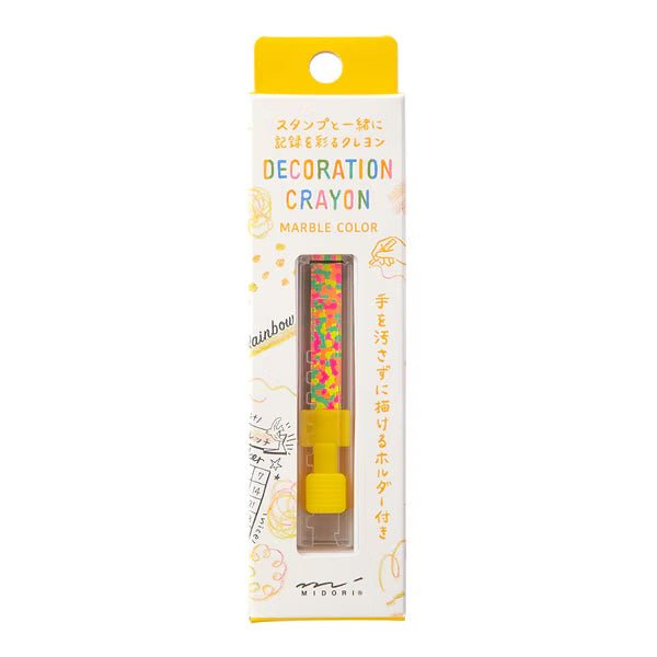 Decoration Crayon Marble Colors / MIDORI – bungu