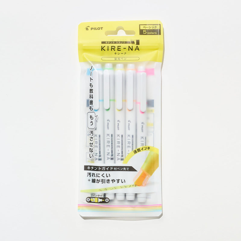 KIRE-NA Highlighter 5 Color Set / Pilot – bungu