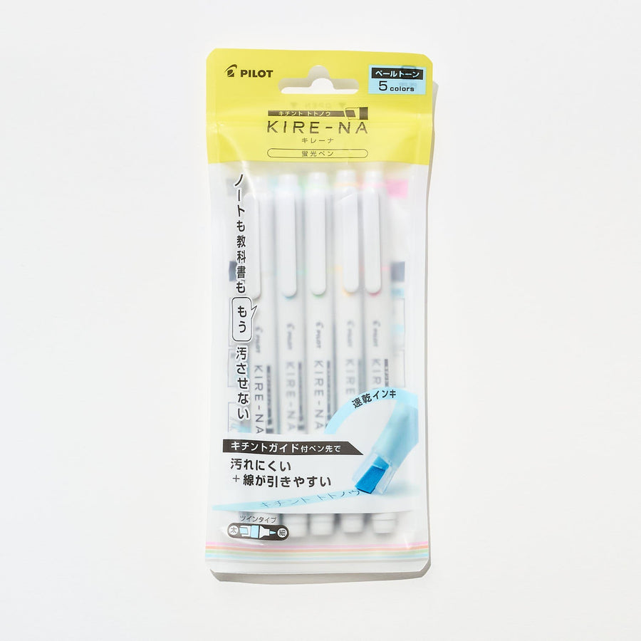 KIRE-NA Highlighter 5 Color Set / Pilot – bungu