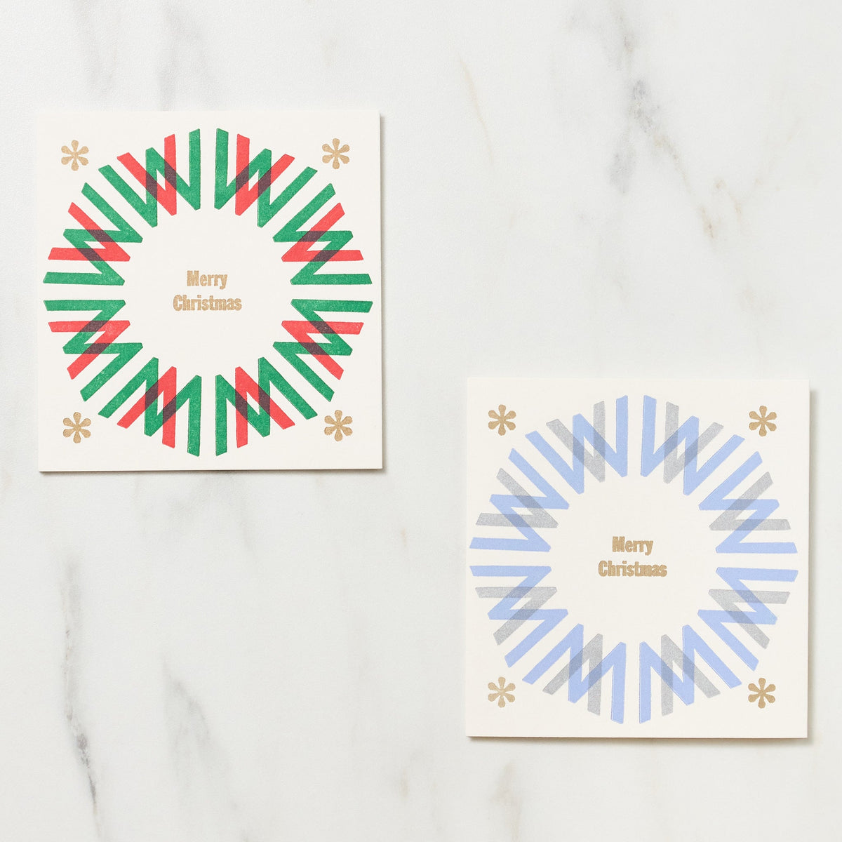 Letterpress Quarto-Bound Christmas Card / Letterpress Letters – bungu