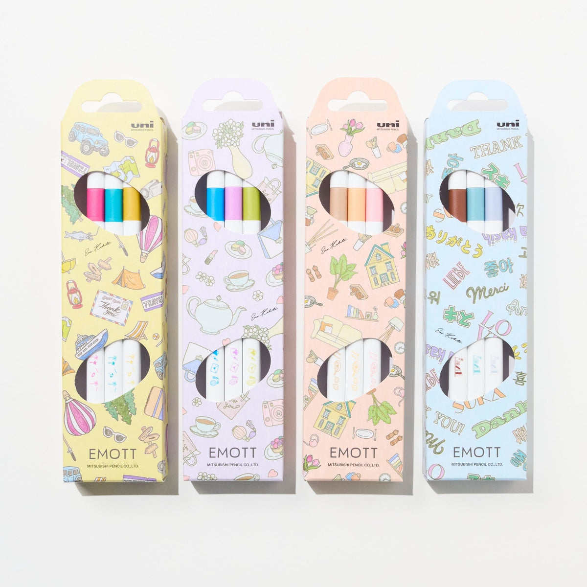 [Limited] EMOTT Ena Kakuta Set / uni Mitsubishi Pencil – bungu