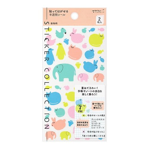 Semi-Transparent Journaling Sticker Collection / MIDORI – bungu