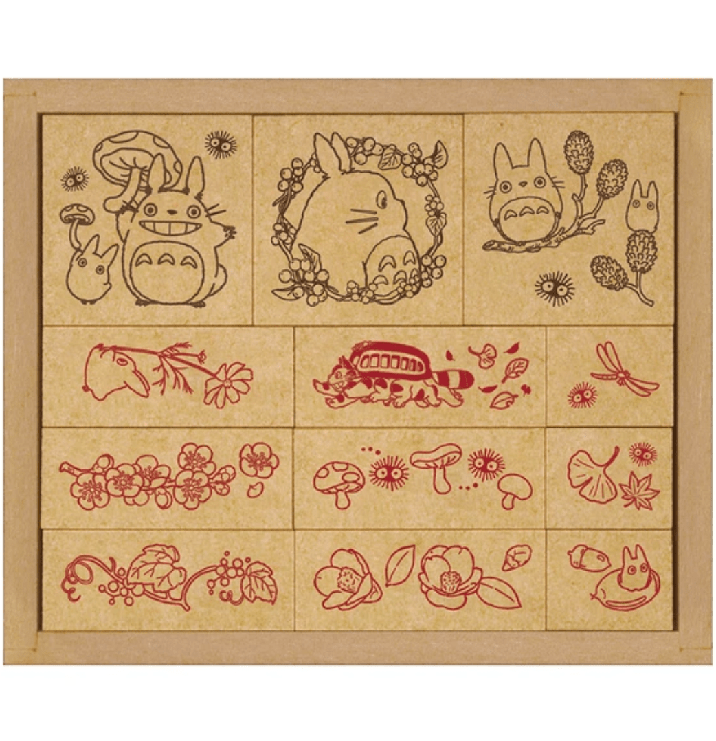 My Neighbor Totoro Flower and Grass Stamp Set Studio Ghibli / BEVERLY ...